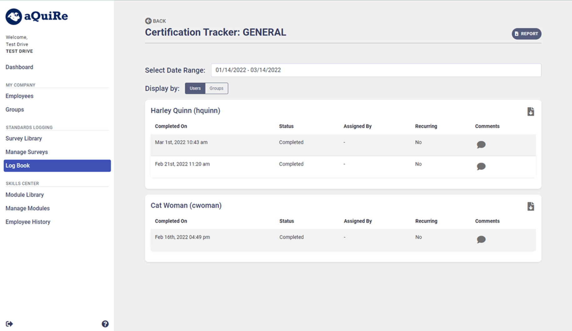 aQuiRe App | CAHill TECH